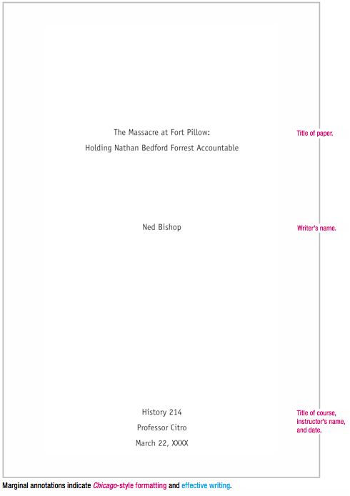 Mla Style Cover Page Template PDF Template